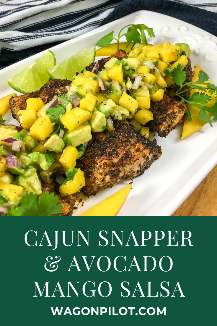 Cajun Snapper with Avocado Mango Salsa Recipe