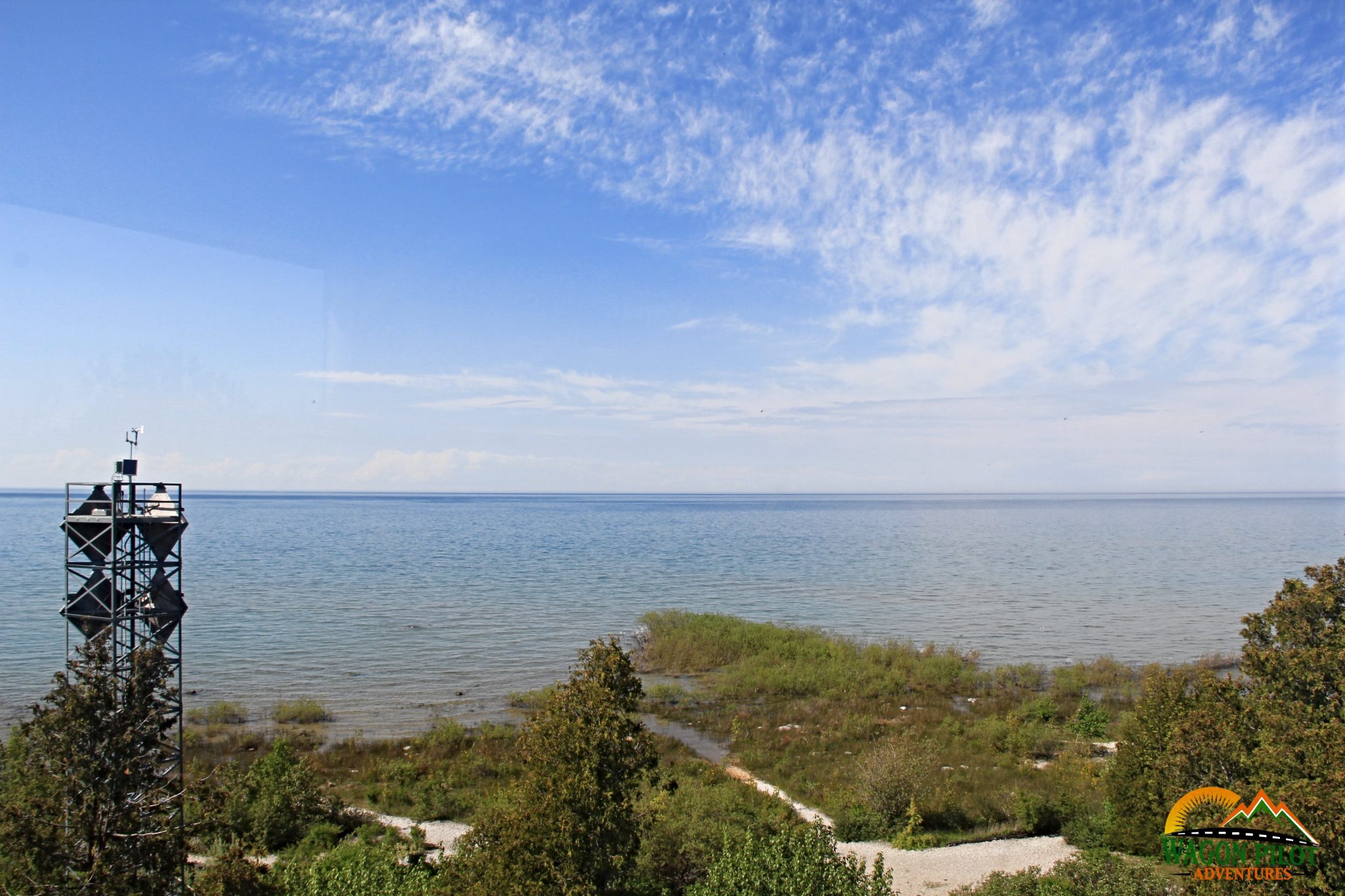 Grand Traverse Lighthouse on Lake Michigan