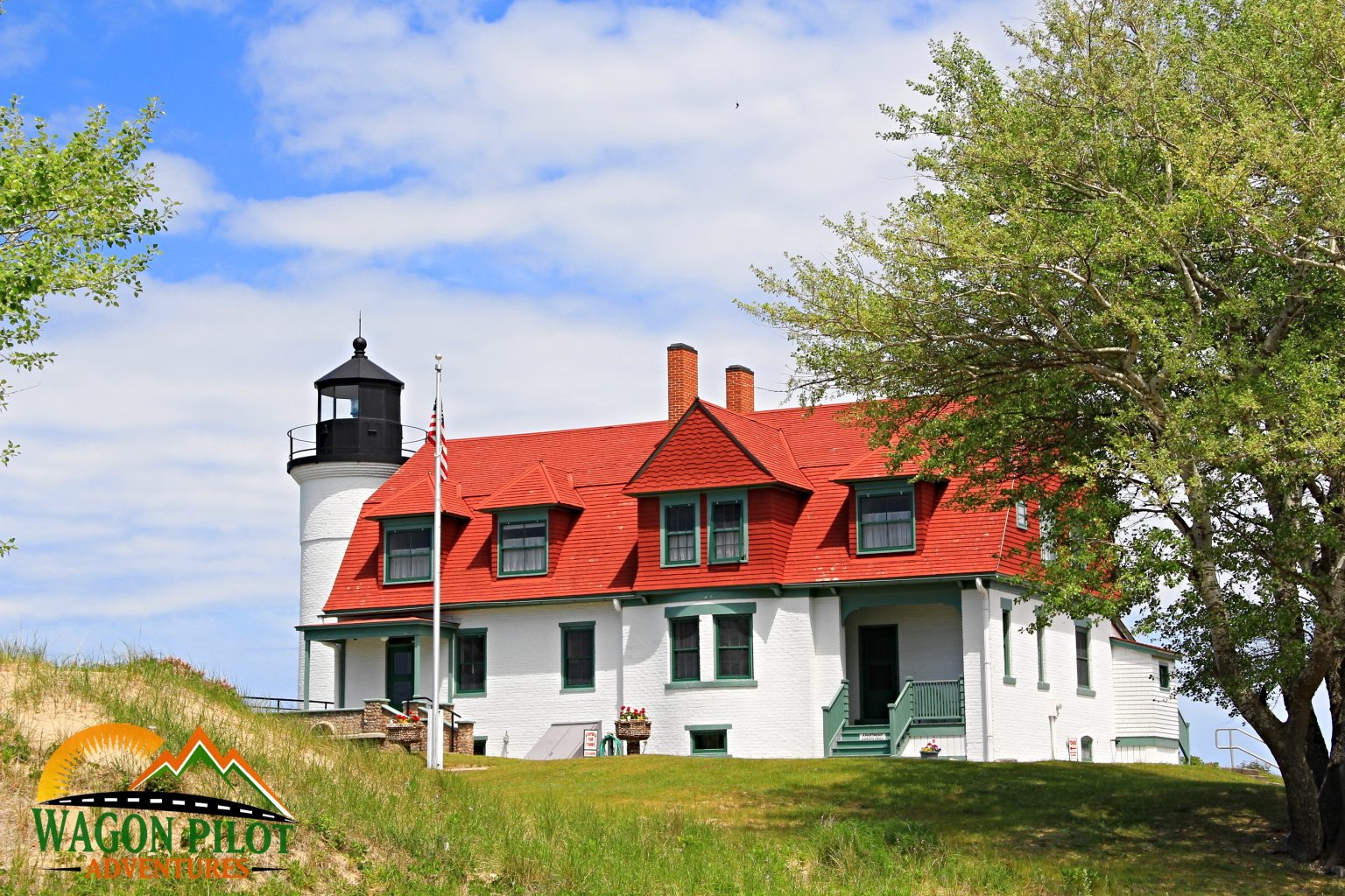 Point Betsie Lighthouse on Lake Michigan