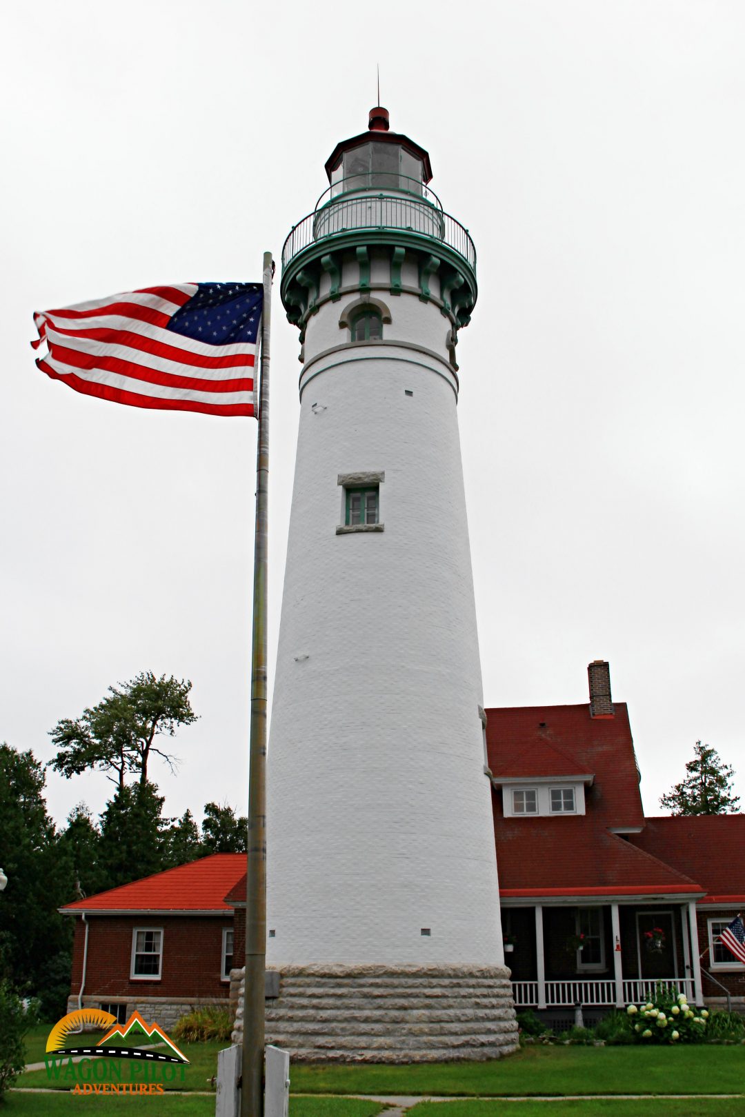 Seul Choix Point Lighthouse on Lake Michigan